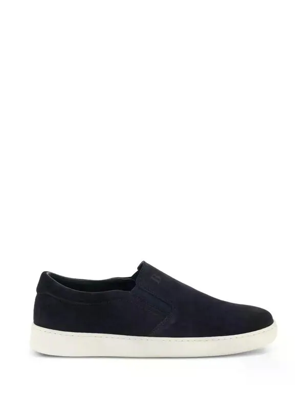 Boggi Milano Heritage Suede Slip-on Sneakers - Blue