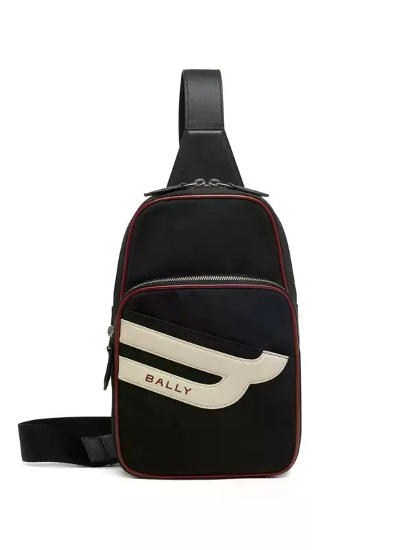 Bally Logo-appliqué Shoulder Bag - Black