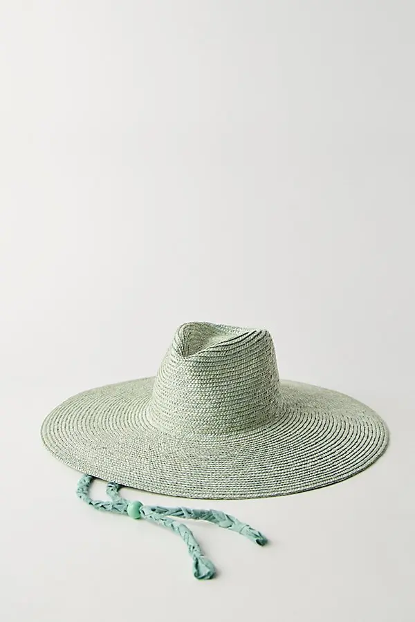 Free People So Coastal Wide Brim Hat - Seafoam
