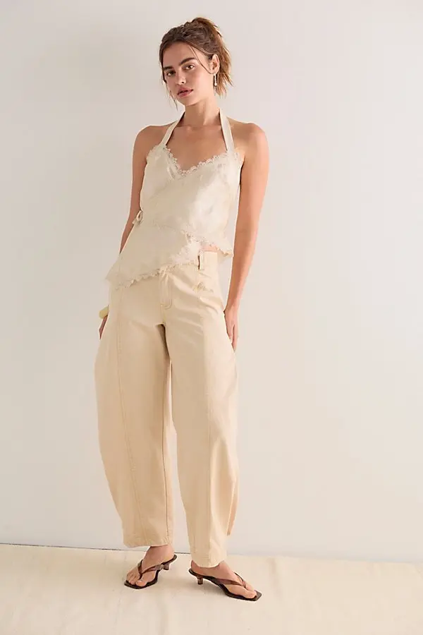 Free People Knot Your Type Wrap Cami - Bleached Out
