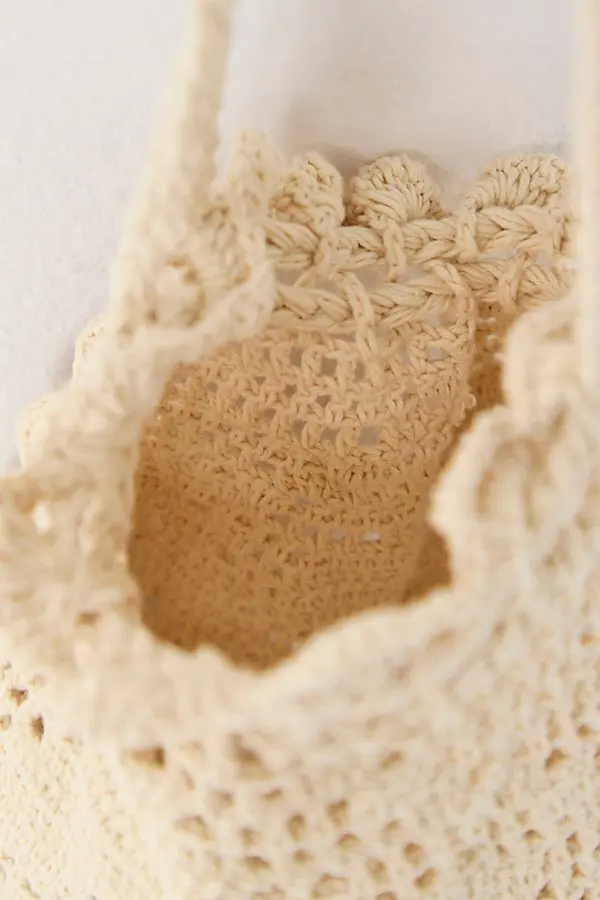 Anna Sui Rose Crochet Shoulder Bag