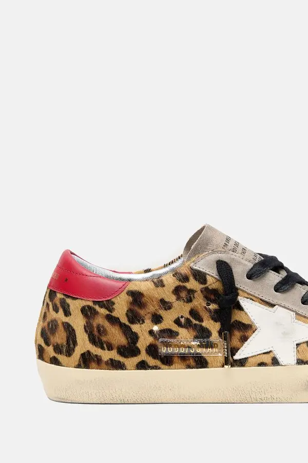 GOLDEN GOOSE Super-star Leopard-print Sneakers