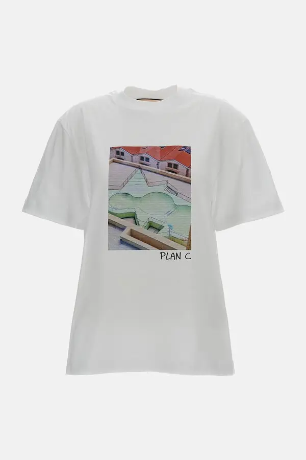 Plan C Printed T-shirt - Bianco