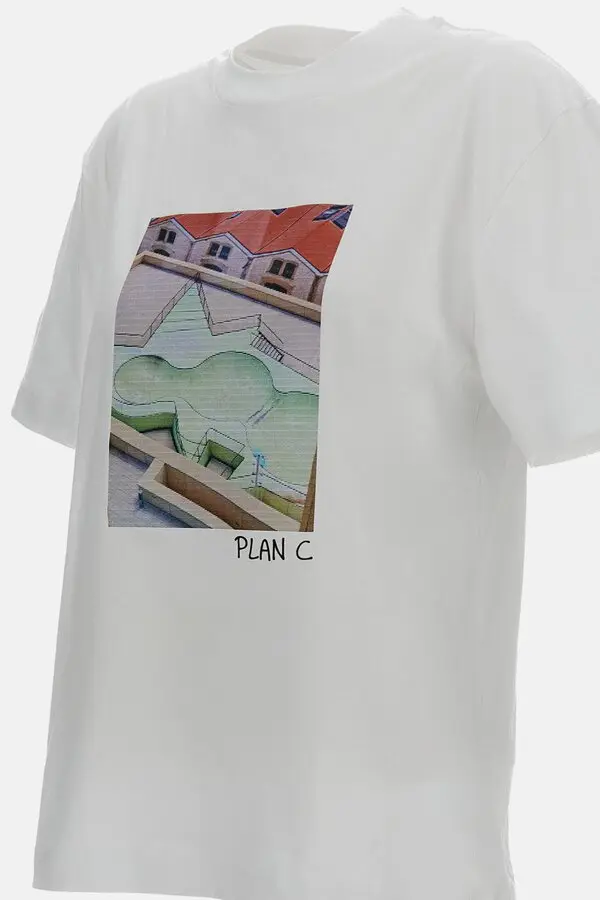Plan C Printed T-shirt - Bianco