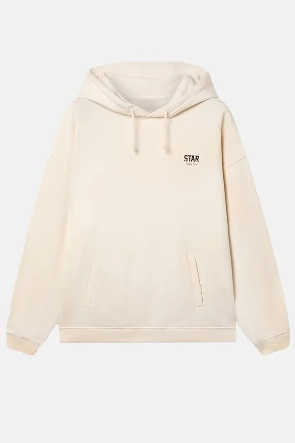 GOLDEN GOOSE Star Sweatshirt Hoodie - Bianco