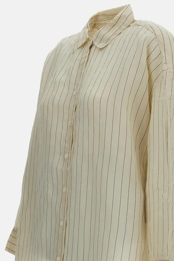 CASEY & CASEY Striped Silk Hamnet Shirt