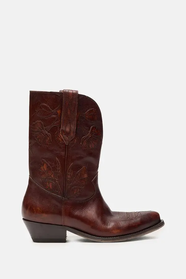 GOLDEN GOOSE Wish Star Boots - Brown