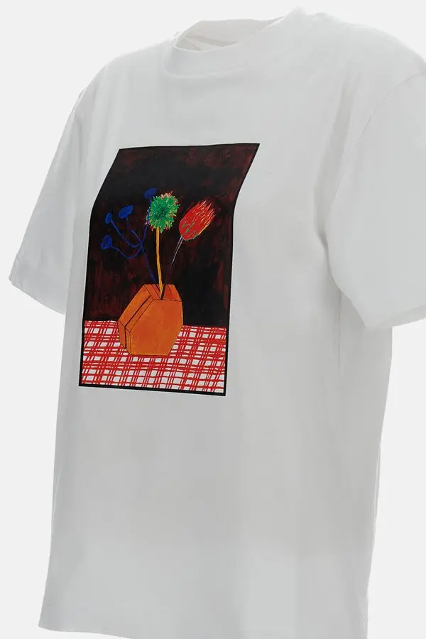 Plan C Printed T-shirt - Bianco