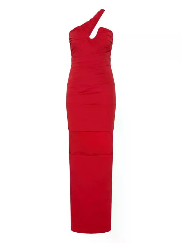 Rachel Gilbert Freda One-shoulder Gown - Red