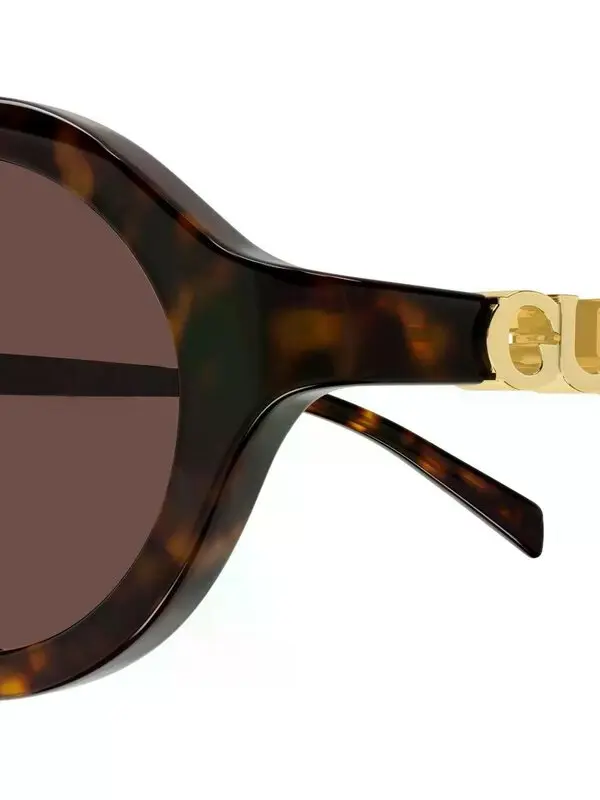 Gucci Round-frame Sunglasses - Brown