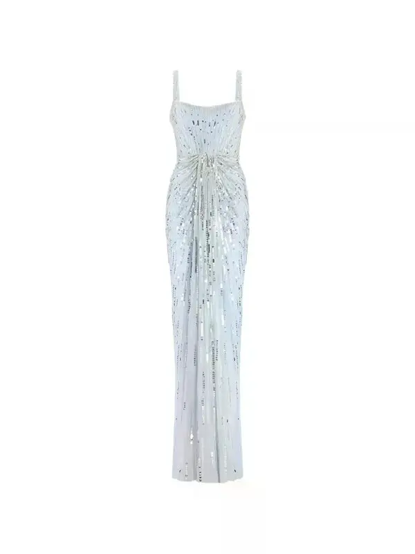 Jenny Packham Chrissy Embellished Dress - Blue