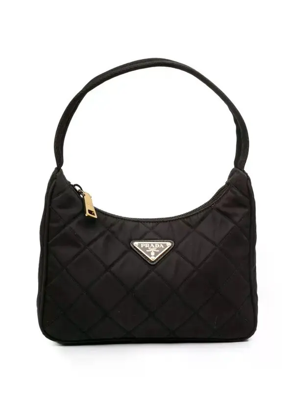 Prada 2013-2025 Impuntu Re Nylon Shoulder Bag - Black