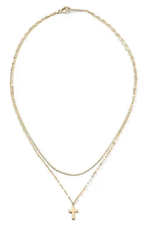 Lana Jewelry 14k Gold Disc Layer Necklace - Yellow Gold