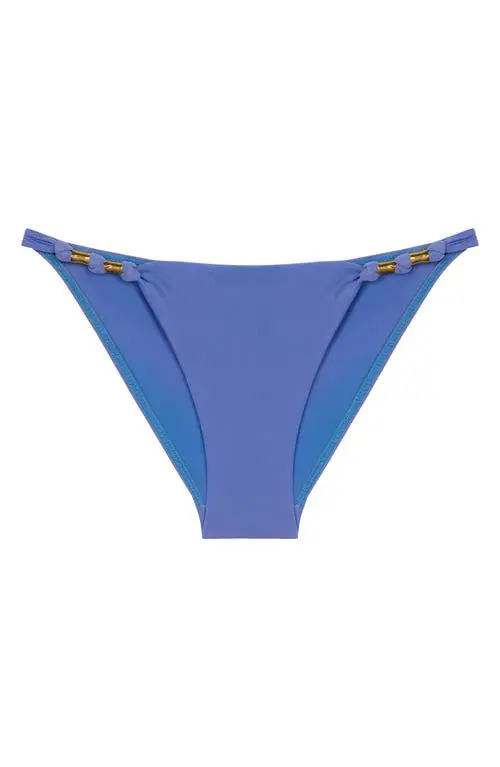 VIX PAULA HERMANNY Paula Knotted Bikini Bottoms - Blue