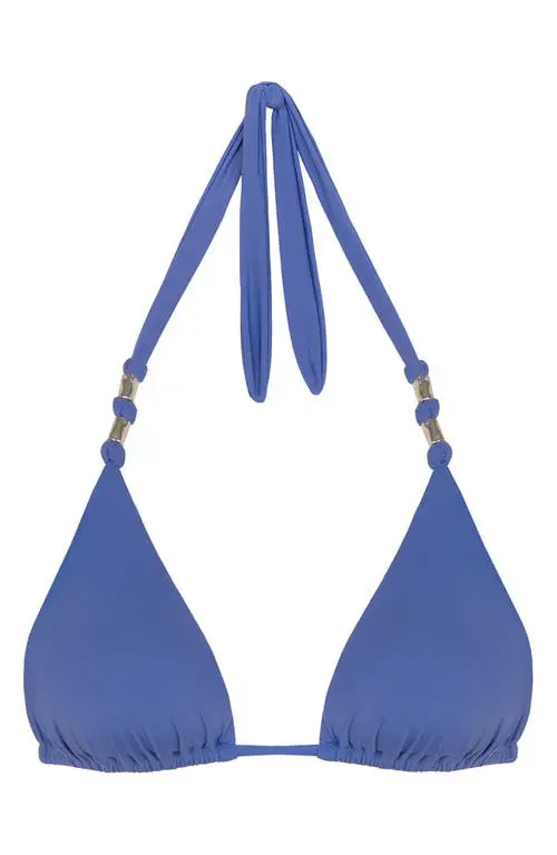 VIX PAULA HERMANNY Paula Triangle Bikini Top - Blue