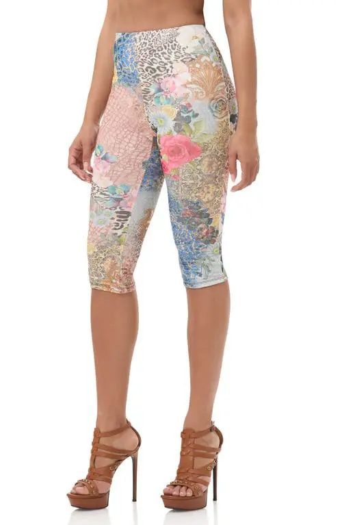 AFRM Gianna Mixed Print Capri Leggings