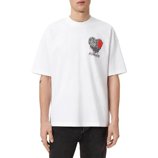 ALLSAINTS Chaste Graphic T-shirt - Optic White
