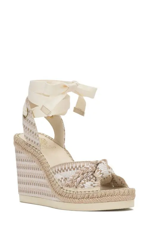 Vince Camuto Bealie Platform Wedge Sandal - Ivory Multi