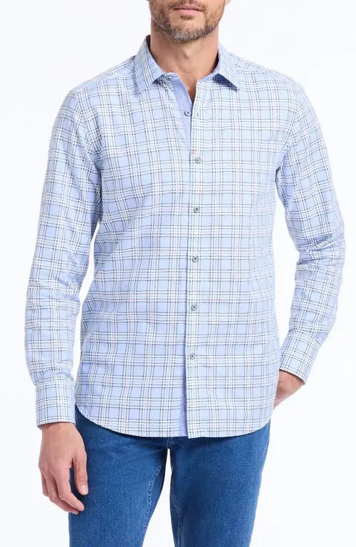 Robert Graham Portsoken Cotton Button-up Shirt - Light Blue