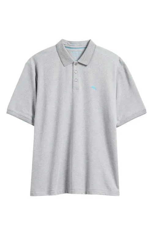 Tommy Bahama Emfielder Icon Solid Islandzone® Polo - Storm Gray Heather