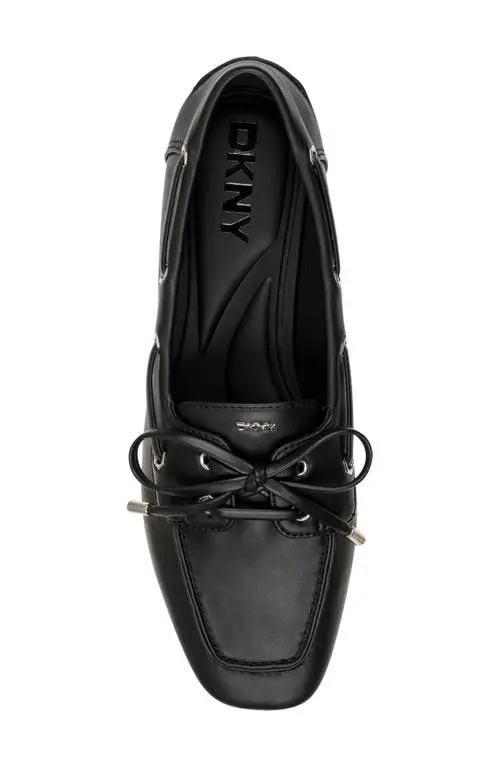 Dkny Delmar Boat Shoe - Black