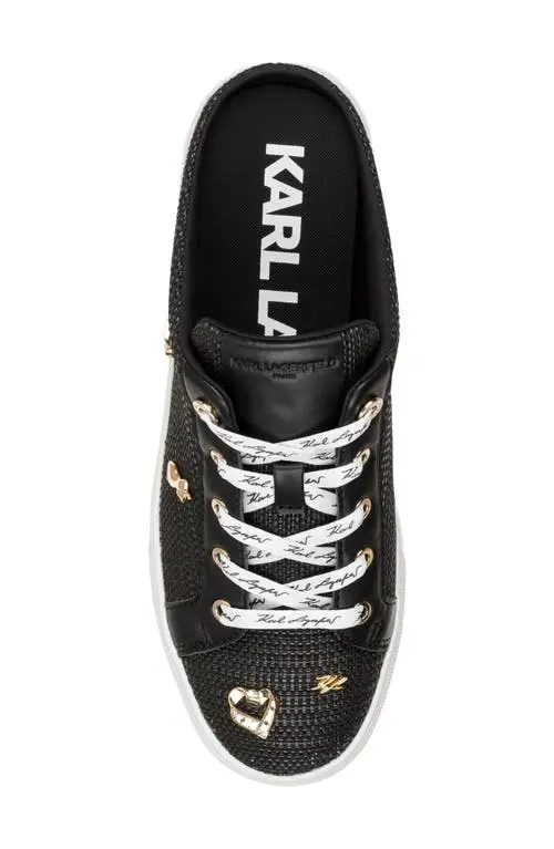 Karl Lagerfeld Paris Cambria Mule Sneakers - Black