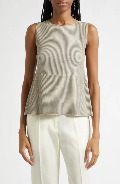 Emporio Armani Reverse Knit Tank - Tan