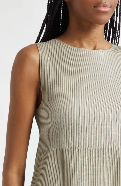 Emporio Armani Reverse Knit Tank - Tan