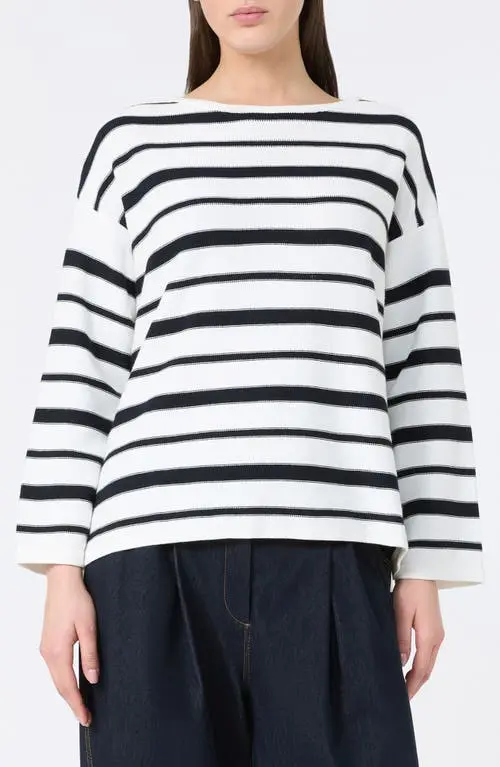MM BY MAX MARA Locusta Stripe Sweater - Optical White