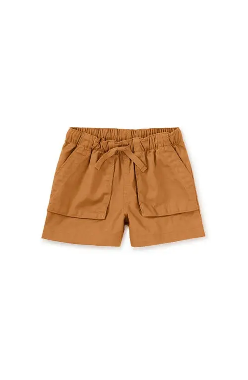 TEA COLLECTION Woven Camp Shorts - Whole Wheat