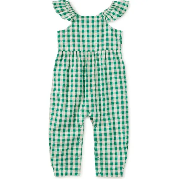 TEA COLLECTION Flutter Button Back Baby Romper