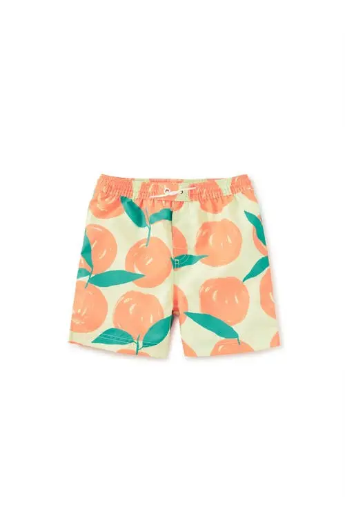 TEA COLLECTION Mid-length Swim Trunks - Valencia Orange