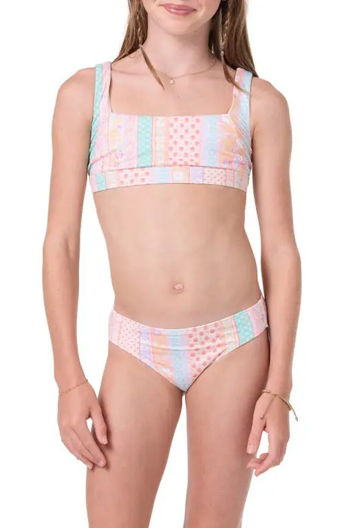 O'Neill Bali Floral Tank Two-piece Swimsuit - Tapioca