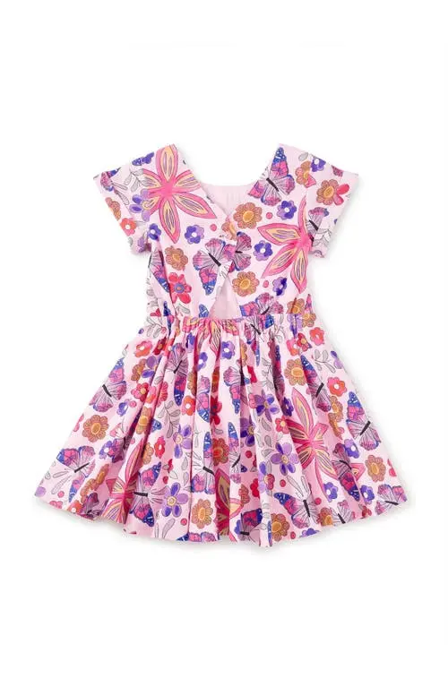 TEA COLLECTION Button Back Skirted Dress