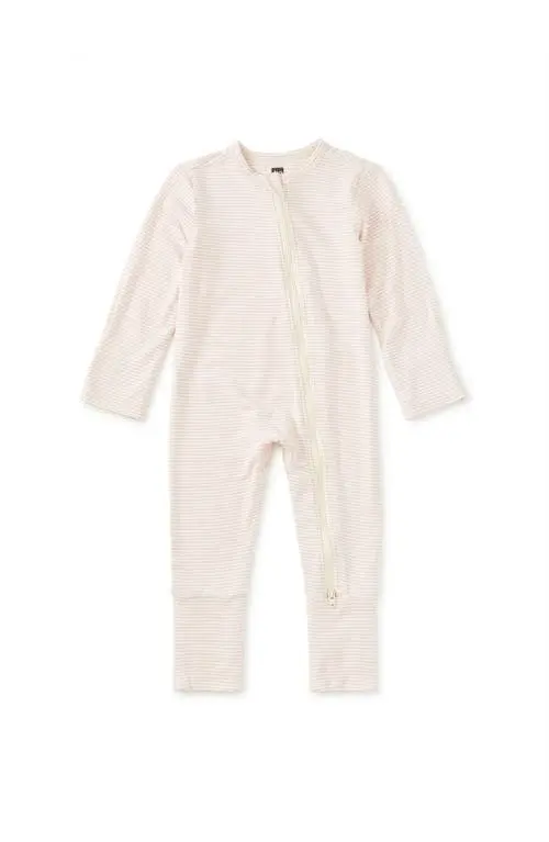 TEA COLLECTION Footed Baby Romper - Honeysuckle Rose