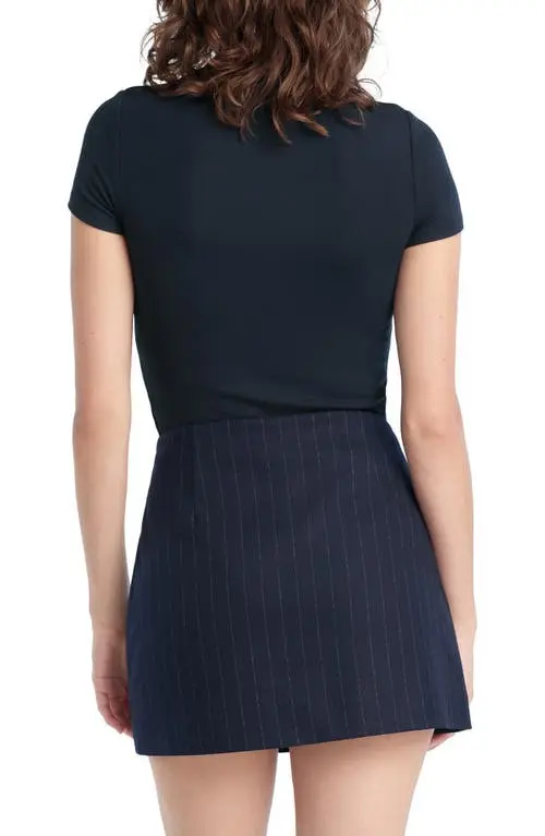 FAVORITE DAUGHTER The Stockholm Mock Neck Rib Top