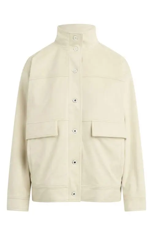 FAVORITE DAUGHTER Faux Leather Chore Jacket - Bone