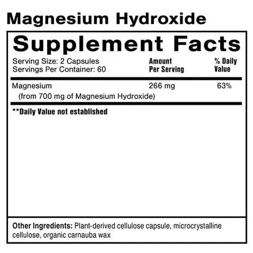 QUICKSILVER SCIENTIFIC Magnesium Hydroxide Capsules
