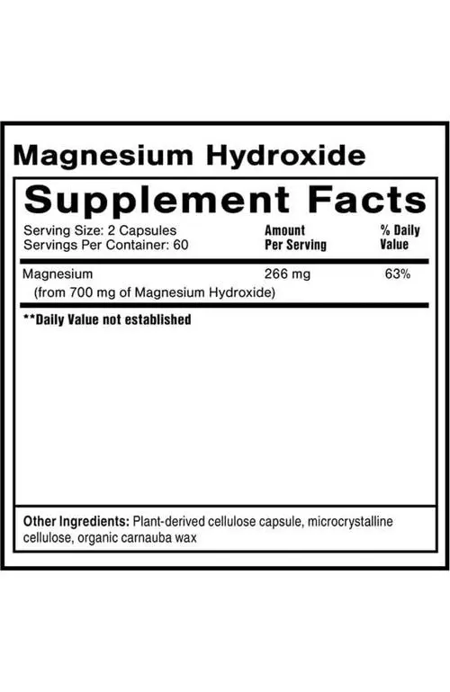 QUICKSILVER SCIENTIFIC Magnesium Hydroxide Capsules