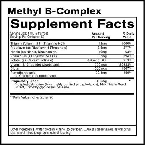 QUICKSILVER SCIENTIFIC Methyl B Complex Liposomal Liquid B Vitamin Supplement