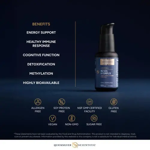 QUICKSILVER SCIENTIFIC Methyl B Complex Liposomal Liquid B Vitamin Supplement