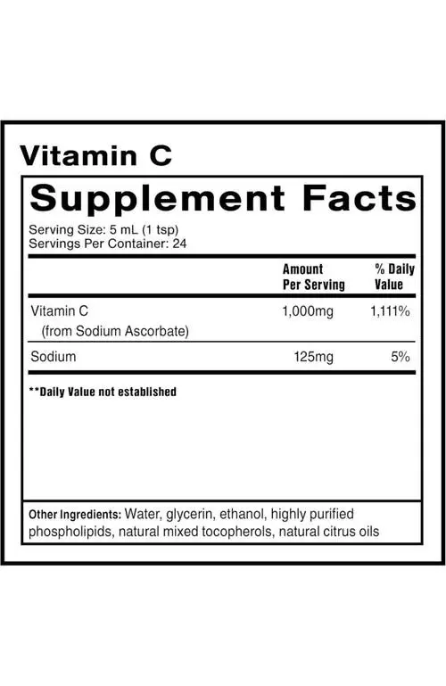 QUICKSILVER SCIENTIFIC Liposomal Vitamin C Liquid Immune Support Supplement - None
