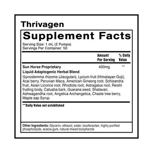 QUICKSILVER SCIENTIFIC Thrivagen Adaptogenic Shatavari And Maca Root Supplement