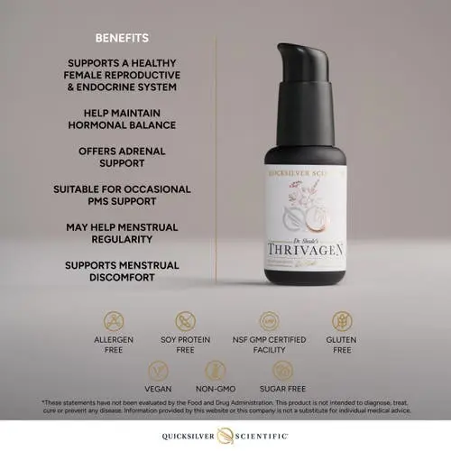 QUICKSILVER SCIENTIFIC Thrivagen Adaptogenic Shatavari And Maca Root Supplement