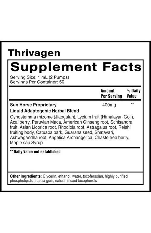 QUICKSILVER SCIENTIFIC Thrivagen Adaptogenic Shatavari And Maca Root Supplement