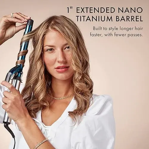 BABYLISSPRO Nano Titanium 1" Extended Barrel Curling Iron