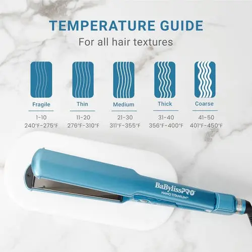 BABYLISSPRO Nano Titanium 1½" Ultra-thin Flat Iron - Blue