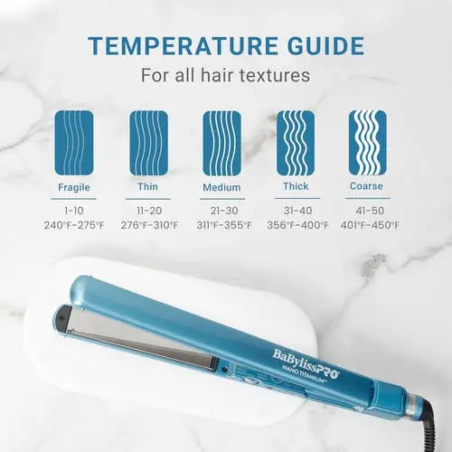 BABYLISSPRO Nano Titanium 1" Ultra-thin Flat Iron - Blue