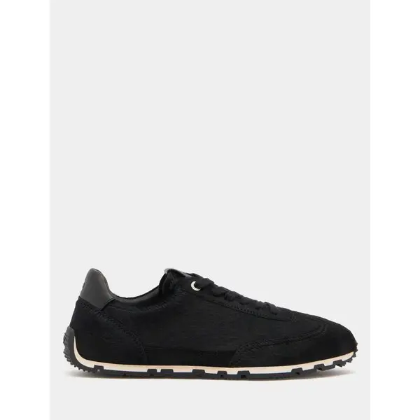 Bally Quarry Sneaker In Pony Hair - Black