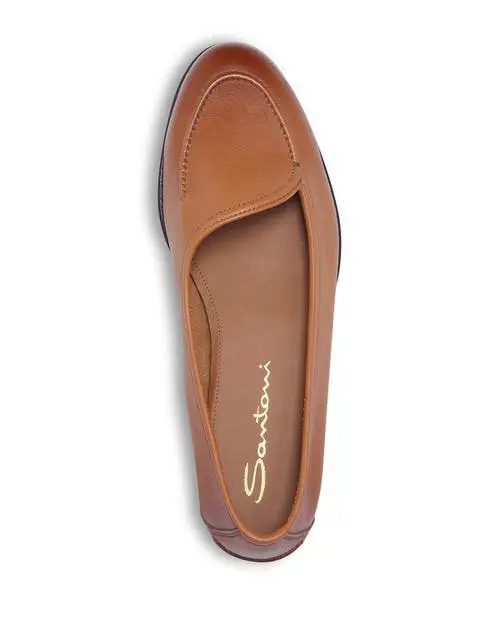Santoni Leather Andrea Loafer